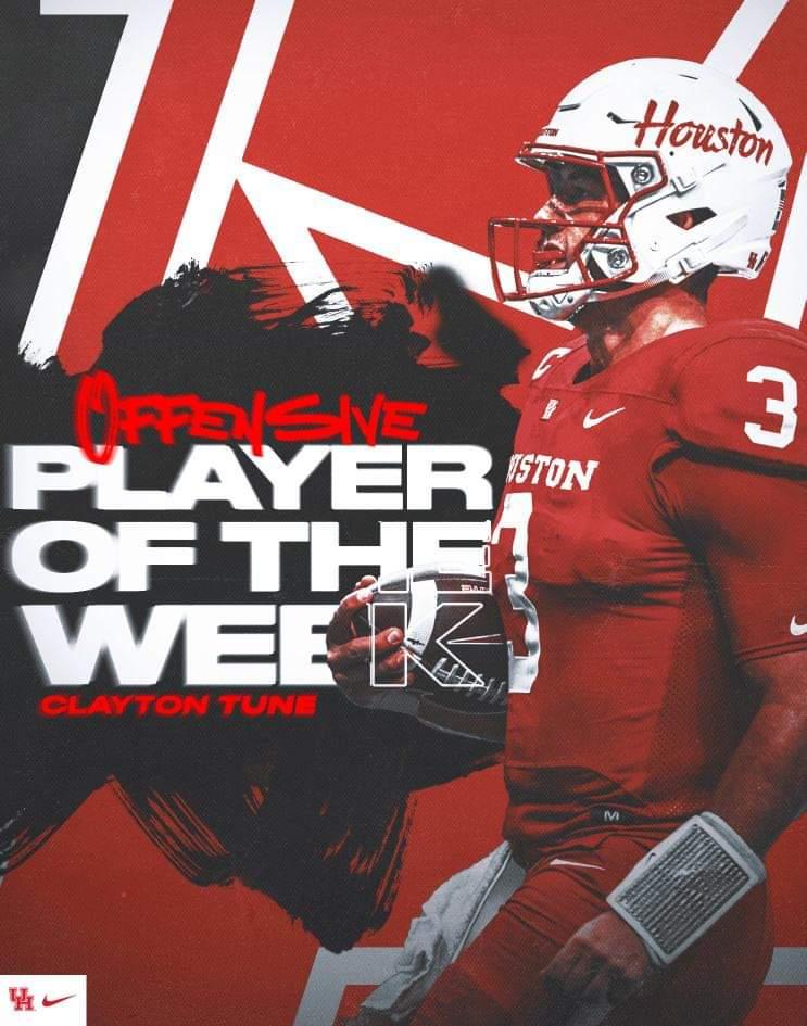 Houston’s Tune, Baxa Join Tulane’s Clark as Football Players of the ...